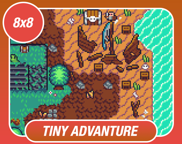 8x8 Tiny advanture Asset Pack 1.0 by Ishtar Pixels