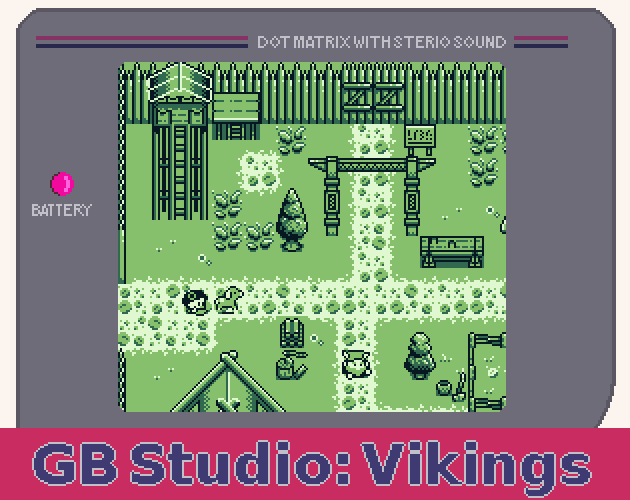 GB Studio Viking Tiles by The Pixel Nook