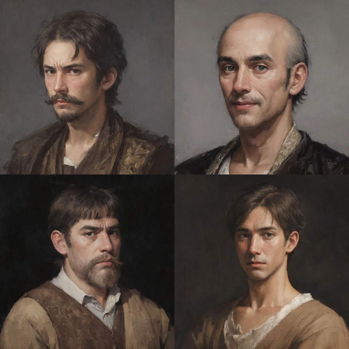 50 Male Portraits by Jazzzo