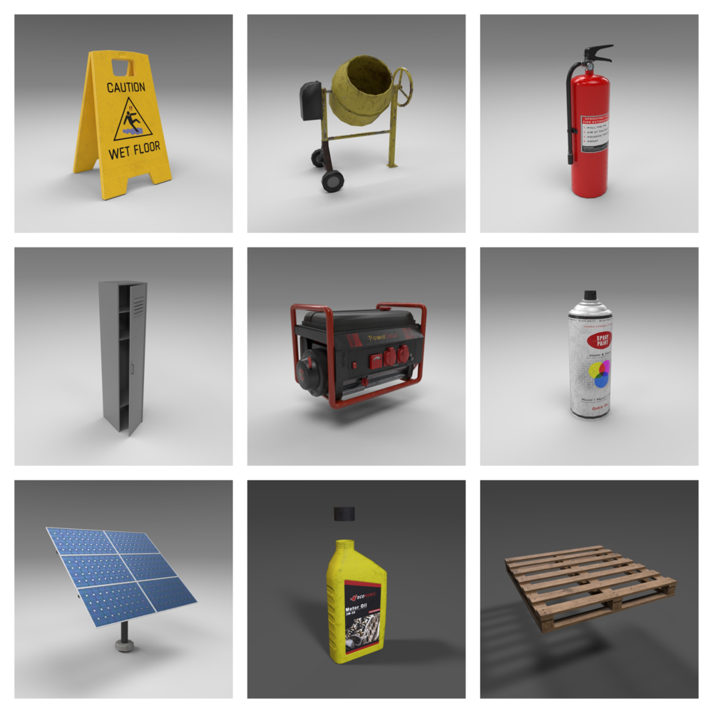 Free CC0 3D Industrial Props Pack #2 by 3dmodelscc0