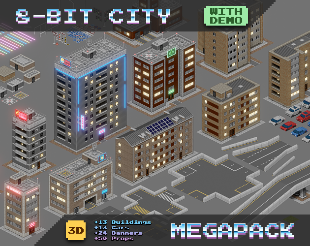 8-Bit City Megapack by alexey.lugovoy