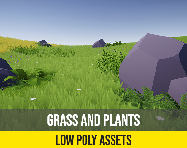 Low Poly Cartoon Grass and Plants for Unity and Unreal Engine by ...
