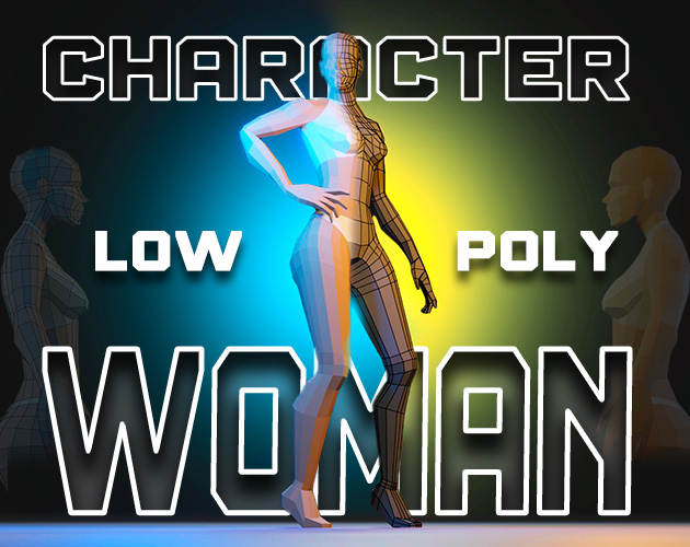 Free Low-poly Character - Woman - 3D by DGG
