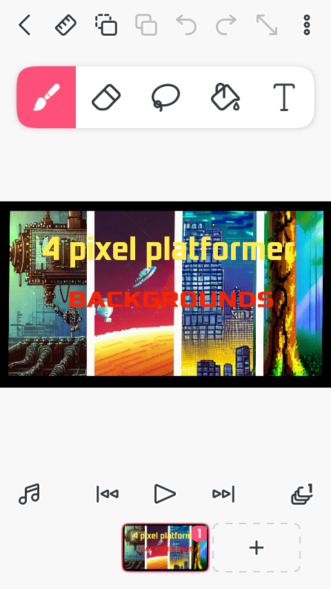 4 Pixel Platformer Game Backgrounds by The Dreamer