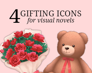 Romantic Gift Icons For Visual Novels by __ess__ VN Assets