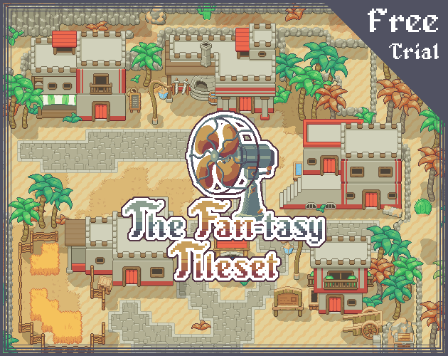 The Fantasy Tileset - Desert Oasis - 16x16 pixel art asset pack by ...