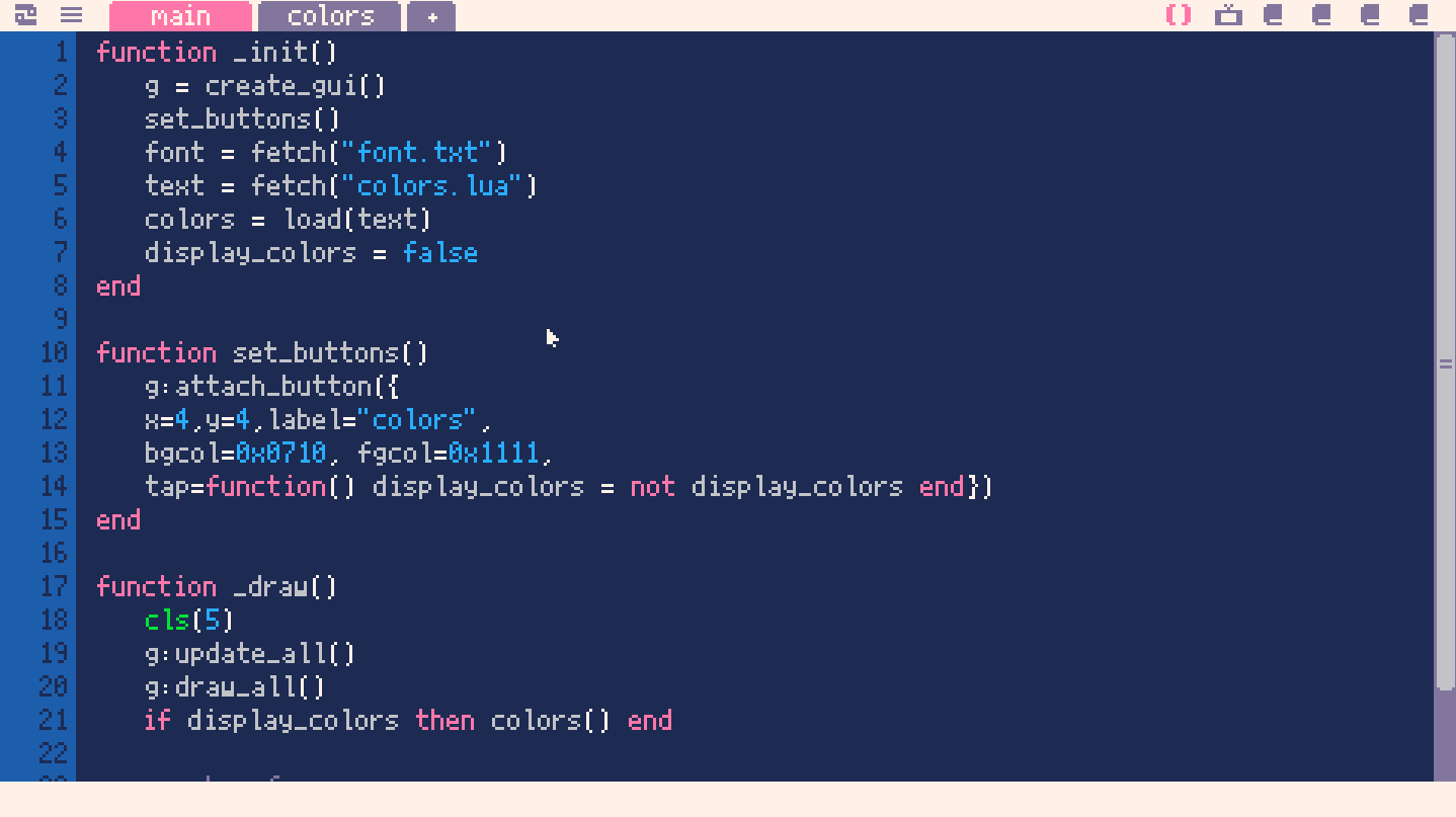 Let's start a dev log - YUPICOS - A Chip8 SDK in Picotron by Pax Fabrica