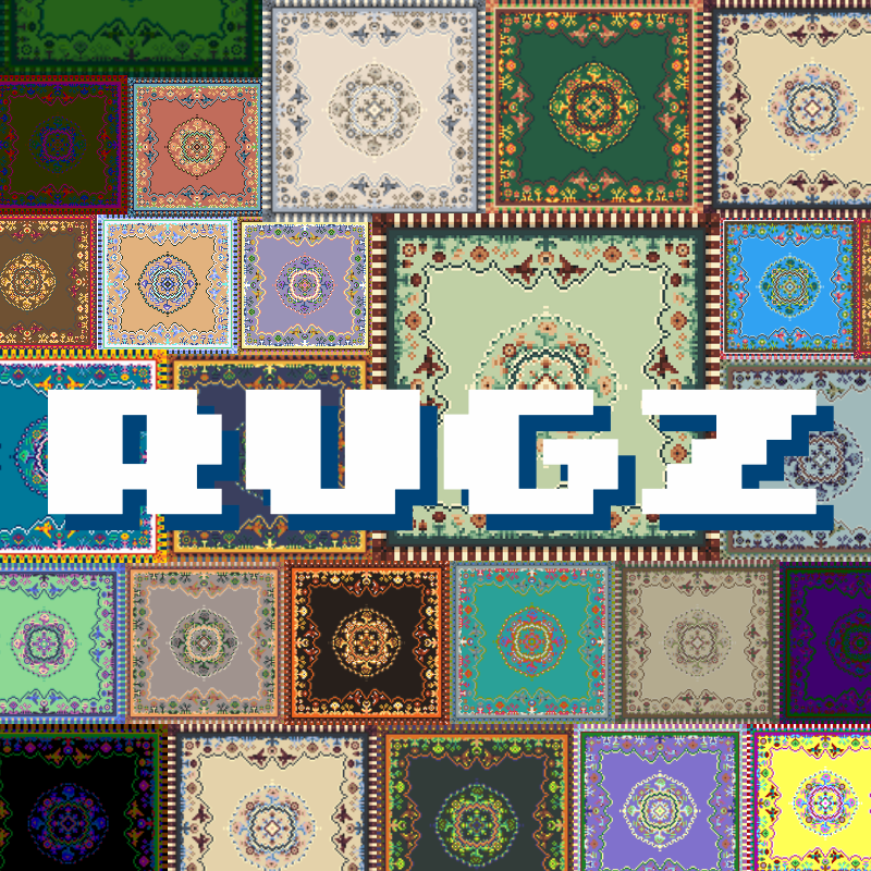 Rugz: 70 Ornate Pixel Art Designs by sarahdwells for Join The itch.io Selects Spring Bundle 2024 ...