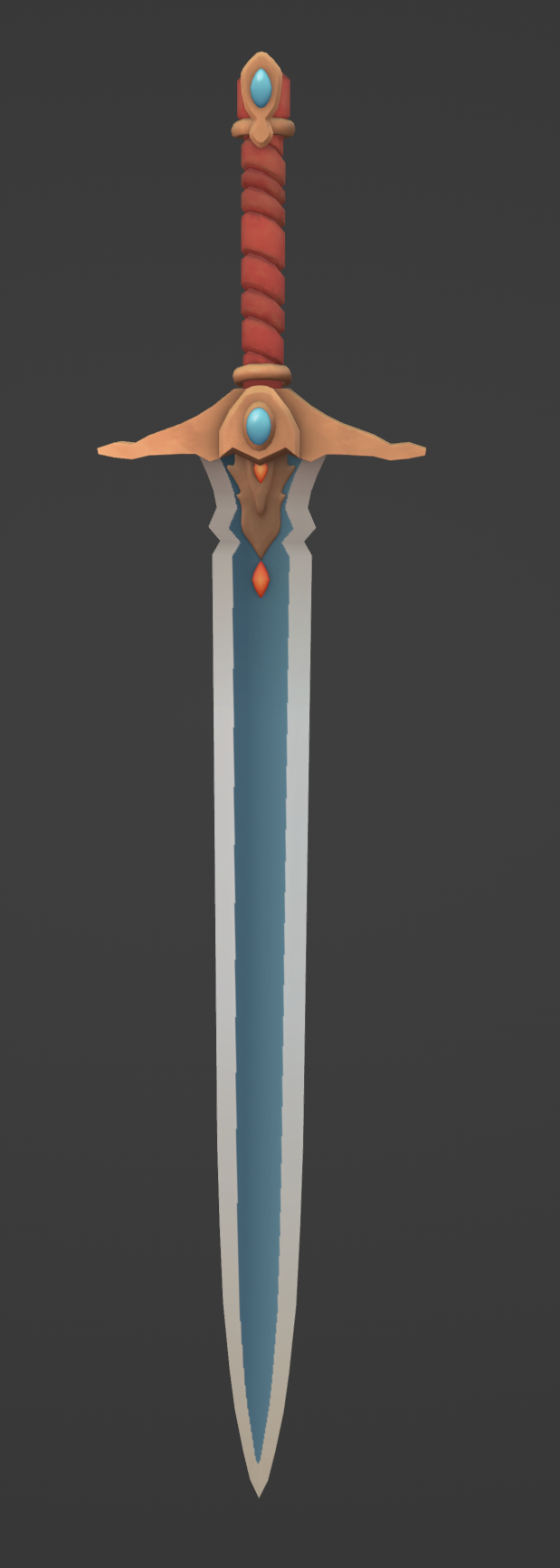 Low Poly Fantasy Sword by ToastyCatStudios