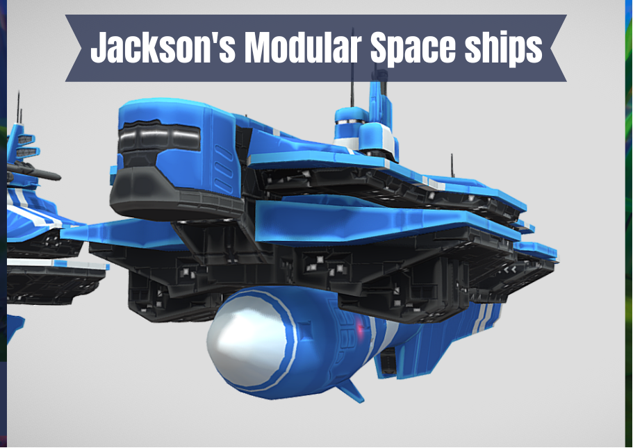 Jackson's Modular Space ships asset pack by JacksonSmollen.io