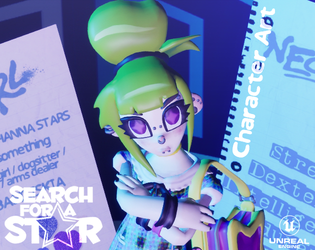 SFAS Character Art Challenge 2024 | NEONGRRRL by KiDZOMBiE for SFAS ...