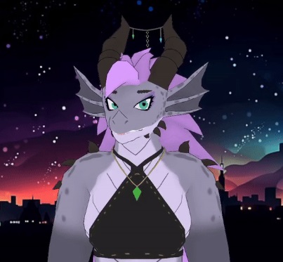 Free to use Dragon Girl VTuber Model by FluffyPhocks