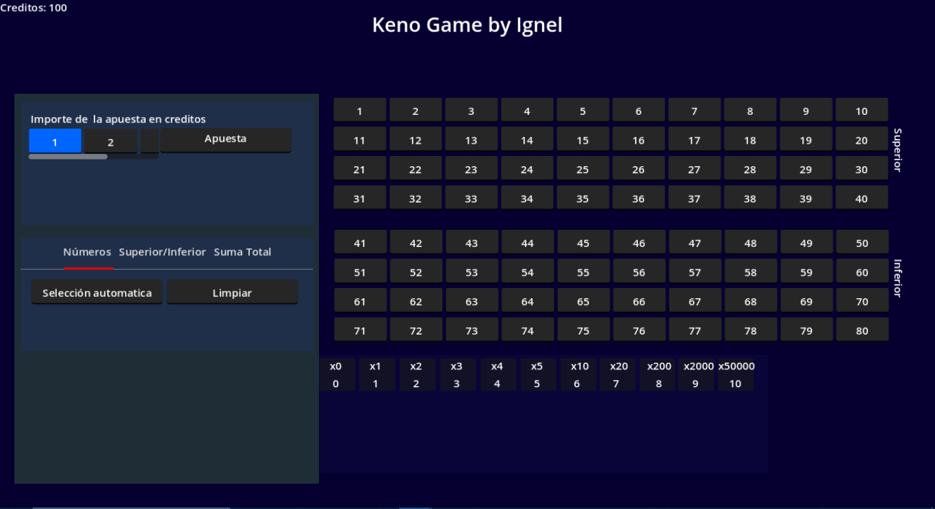 Keno Game by IgneiDev