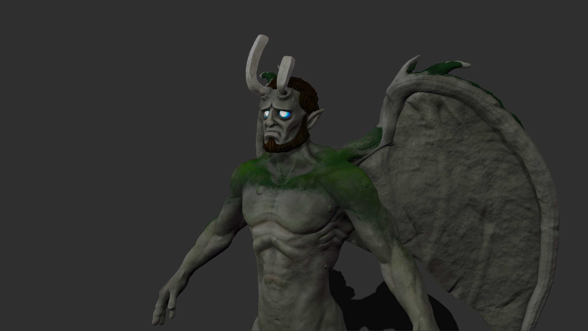 The Scared Gargoyle by Kevin Tarazona for SFAS Character Art Challenge 2024 - itch.io