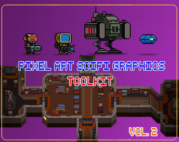 Devlog - 2D Pixel-Art SciFi Graphics Toolkit Vol.2 by Barely_Games