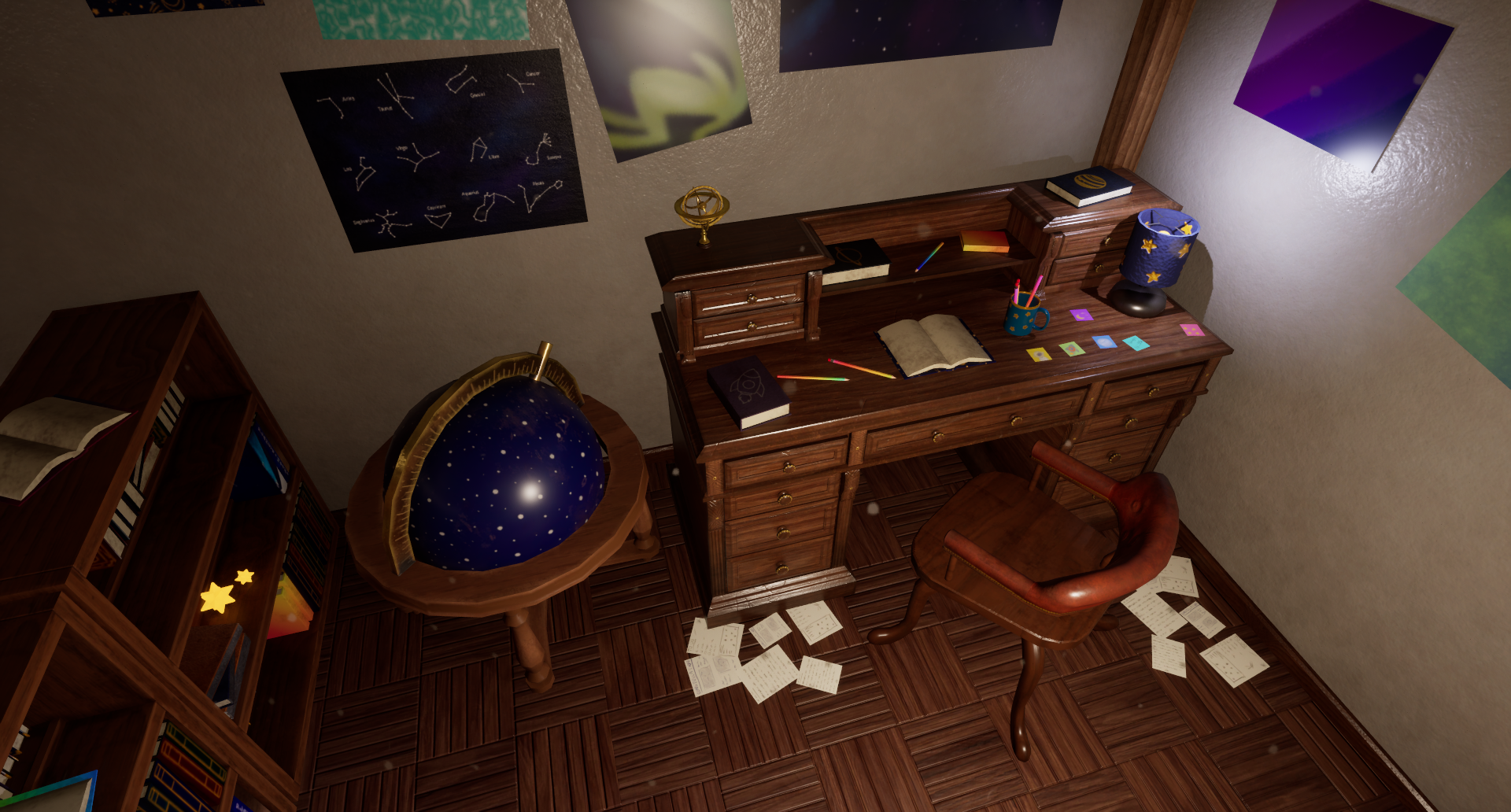 Astrologer's Room by Asher_Gray for SFAS Environment Art Challenge 2024 ...