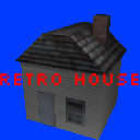 Retro House PSX (low-poly) by DazeWare