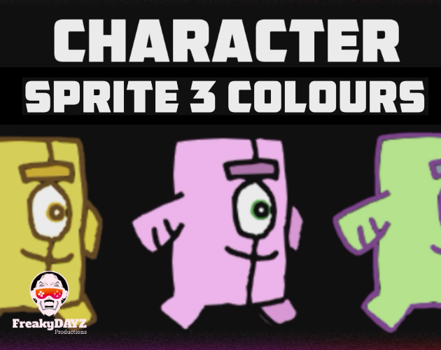 CHARACTER SPRITE 3 COLOURS by FreakyDAYZ
