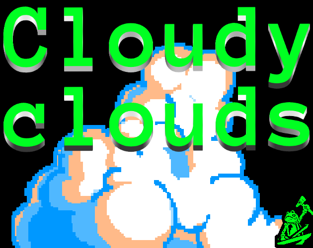 Cloudy clouds retro 2D by frogworx
