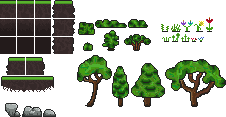 forest tile set and assets by alec345