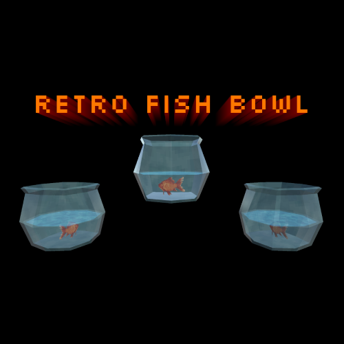 Retro Fish Bowl PSX (low-poly) by DazeWare