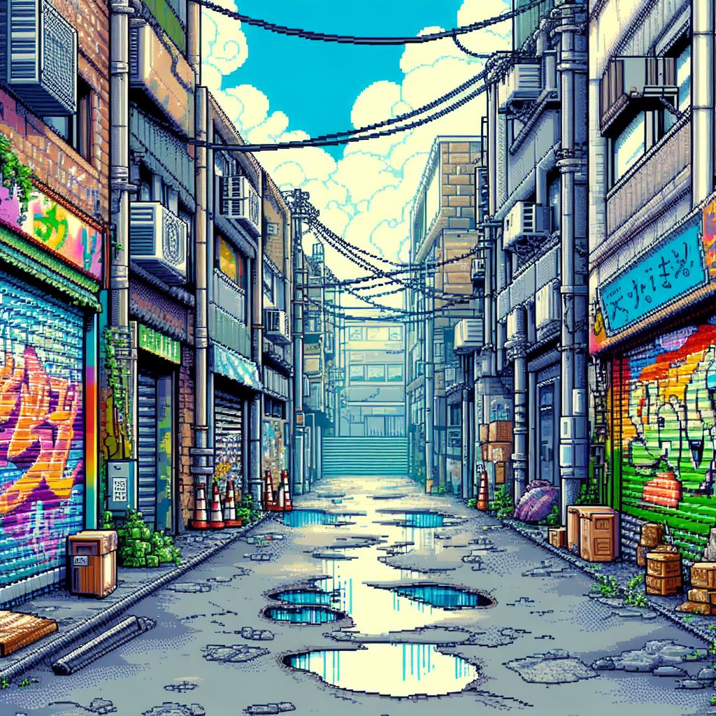 2D Graffiti Backgrounds by maffalapolous