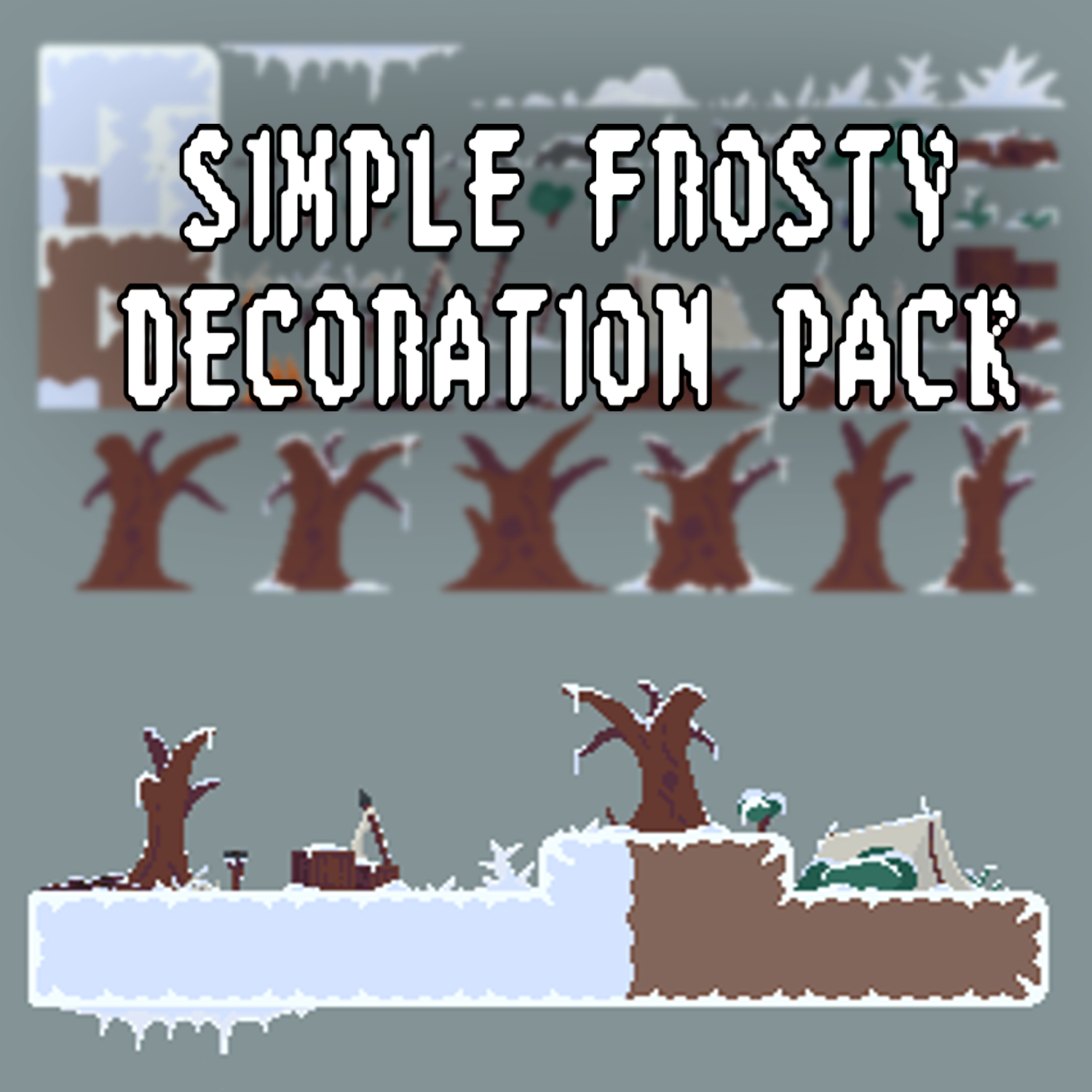 Simple Frosty Decoration Asset Pack by TETRABYTE for Pixel Asset Pack ...