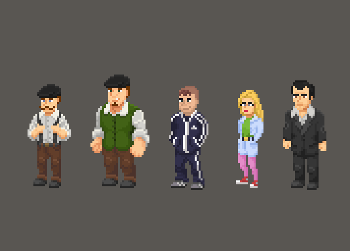 "Passersby" Pack of characters by Pixel Wanderer