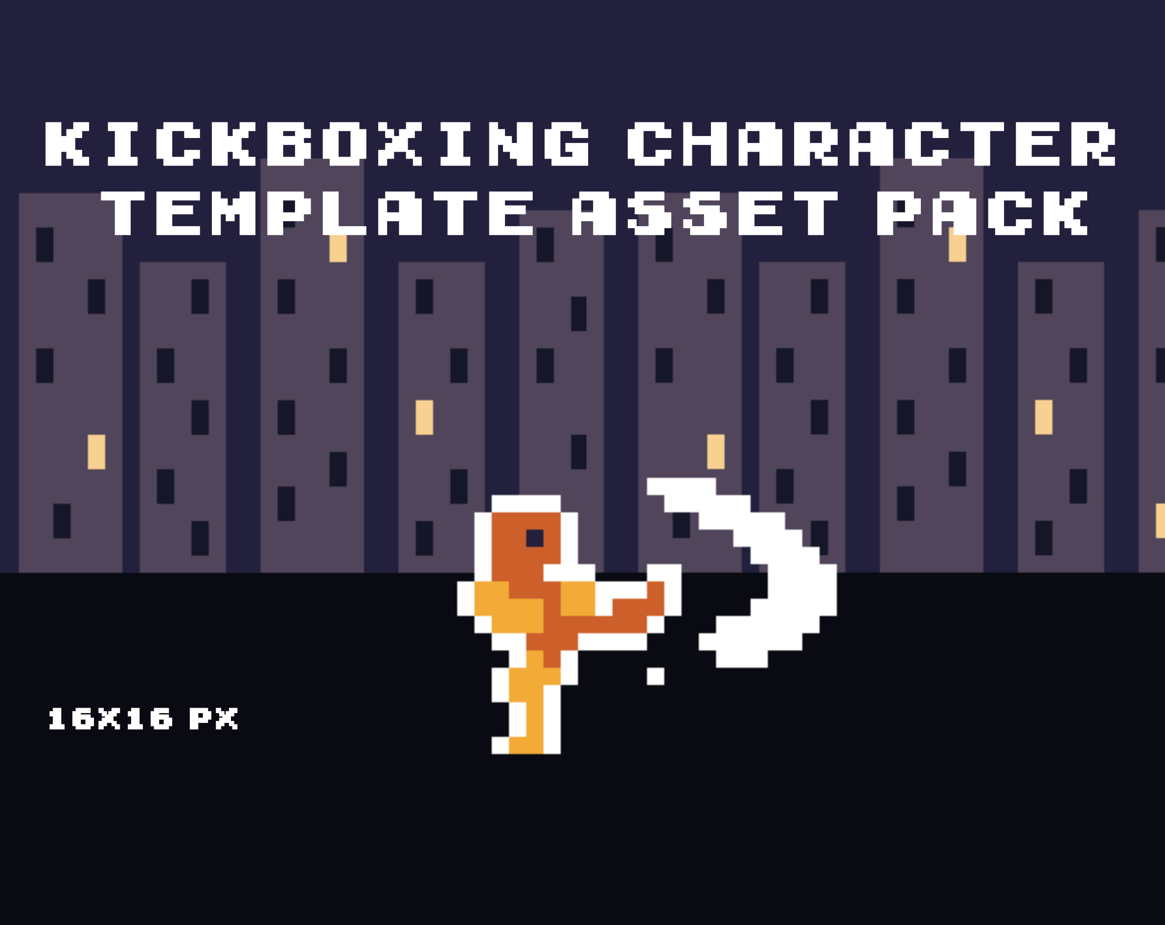 Kickboxing Platformer Character Template Asset Pack by Lazy Capybara Studios