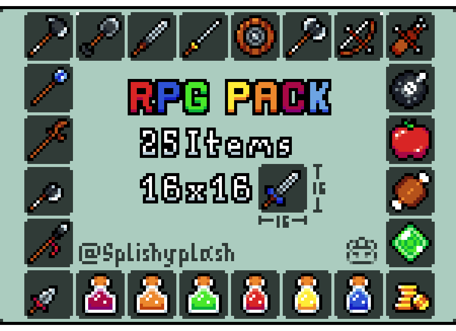 RPG Asset Pack [16x16] by Splishy