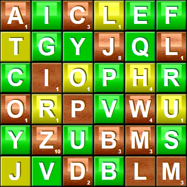 Glass Letter Tiles by Screaming Brain Studios