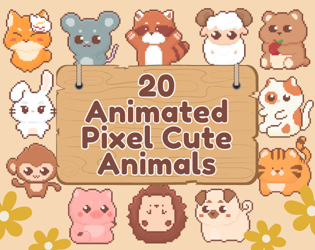 20 Animated Pixel Cute Animals by AbyssalHunter