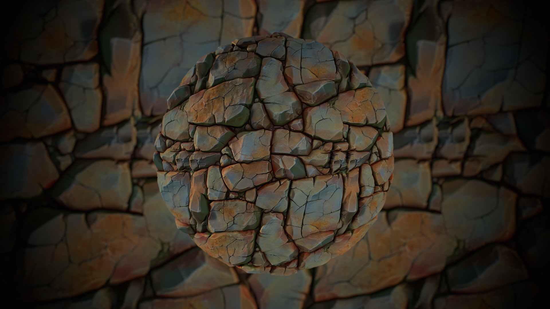 Stylized Rock Surface Textures 2 by Lidya Art Studio