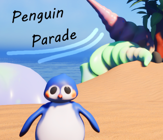 Penguin Parade by frogtoad