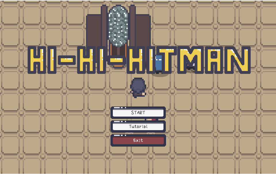 Hi-Hi-Hitman by dekisenpaitm || PixelArt || Gamedev