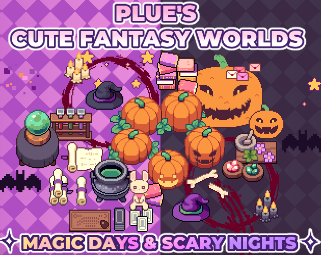 PCFW: Magic Days & Scary Nights Tileset by Plueschkatze