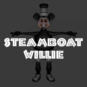 Steamboat Willie Horror Character Asset by DazeWare