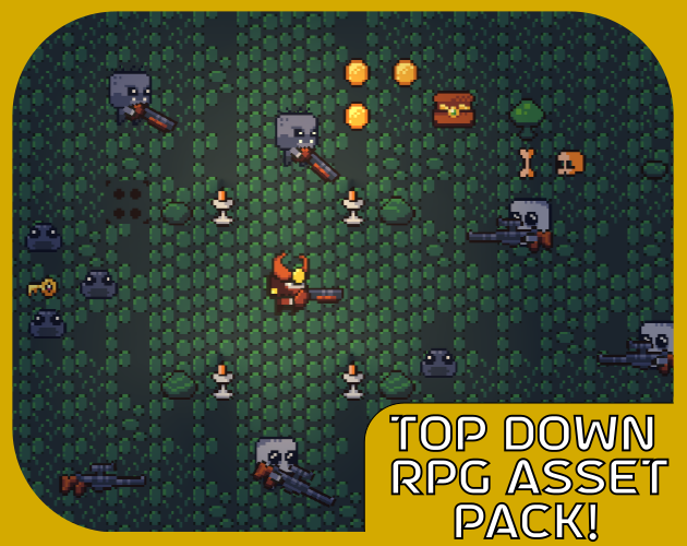 Top Down Rpg Asset Pack - Child Of Gun by Buff Pixel Studio