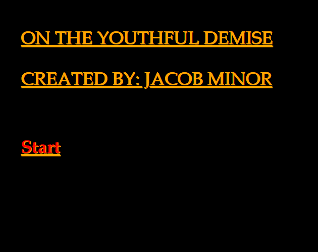 On The Youthful Demise by Jacob Minor