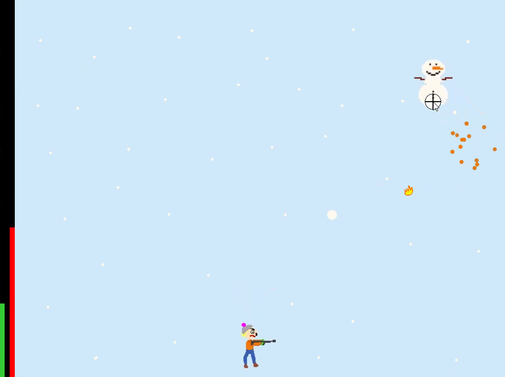 Snowman vs human by OrionZheng