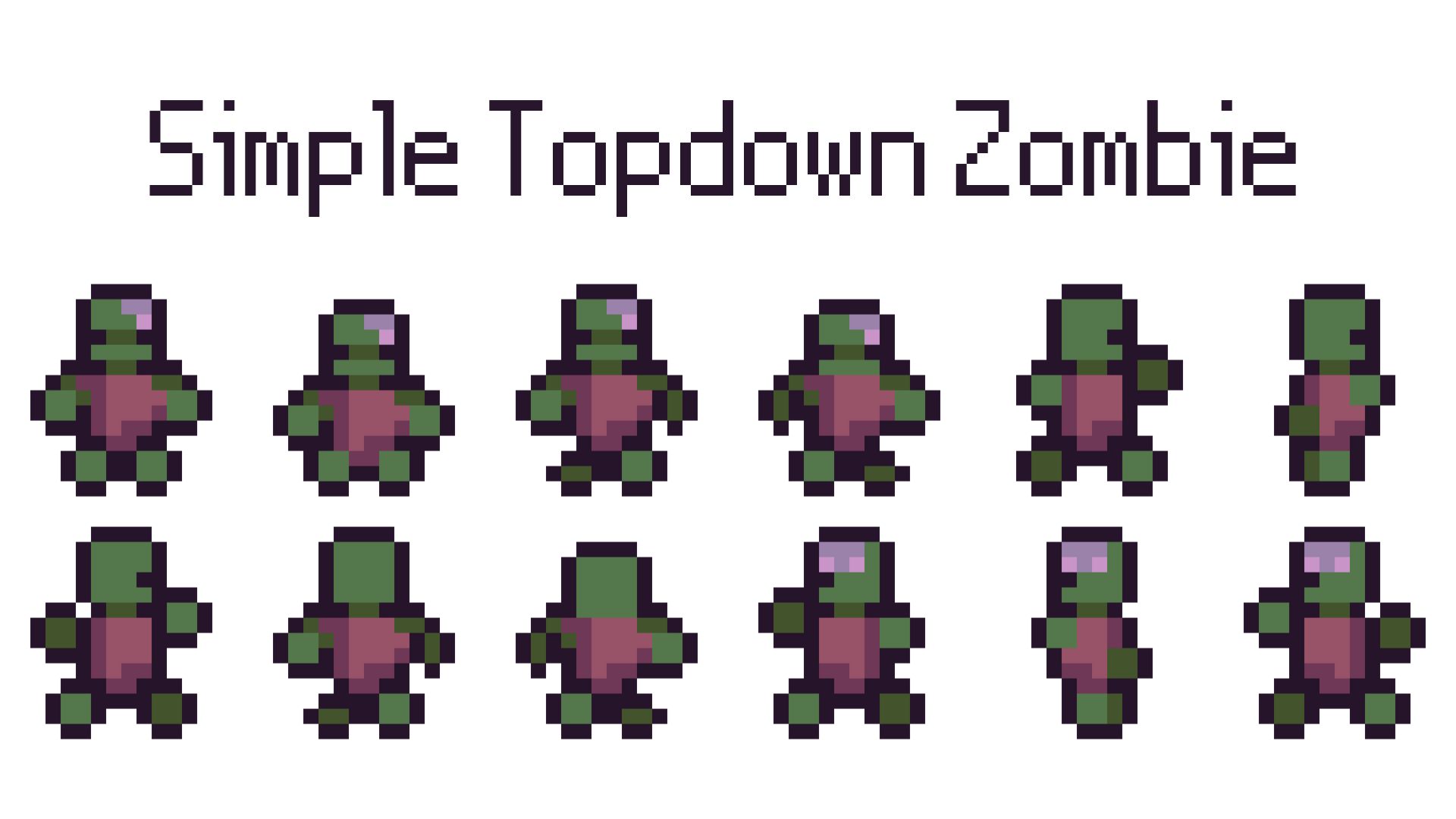 Simple Topdown Zombie by gnomocaqui