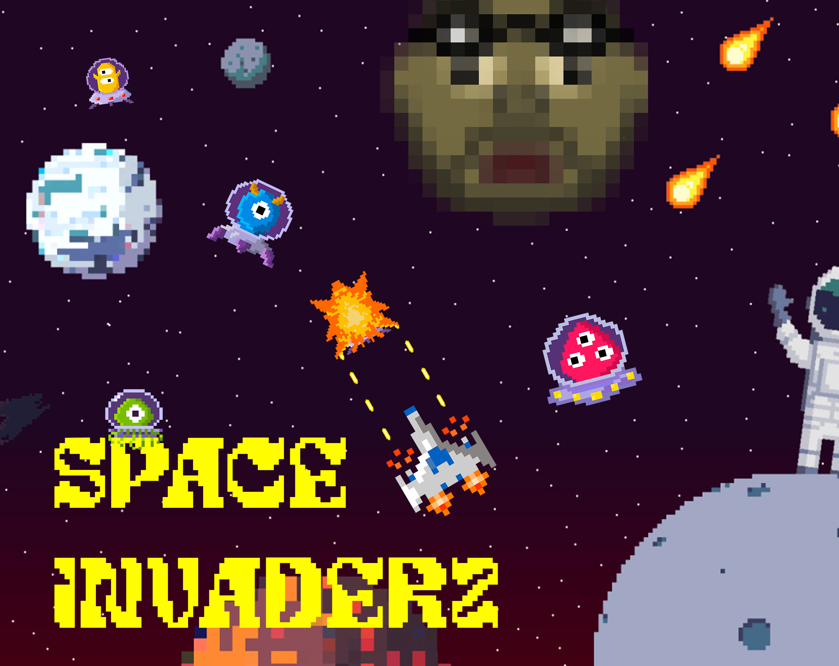 Space Invaderz by Hugoooooooooo for SAE201 2024 - MMI Tarbes - Fait Vriller - itch.io