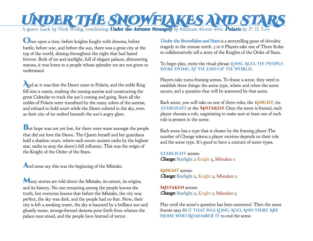 Under the Snowflakes and Stars by nickwedig for Game Exploder - the Dice Exploder Game Jam - itch.io