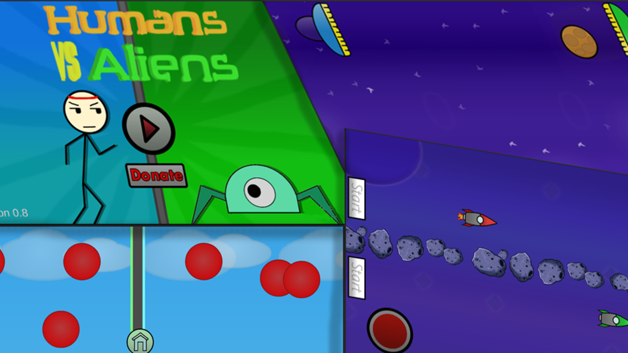 Humans VS Aliens by Ghauswood