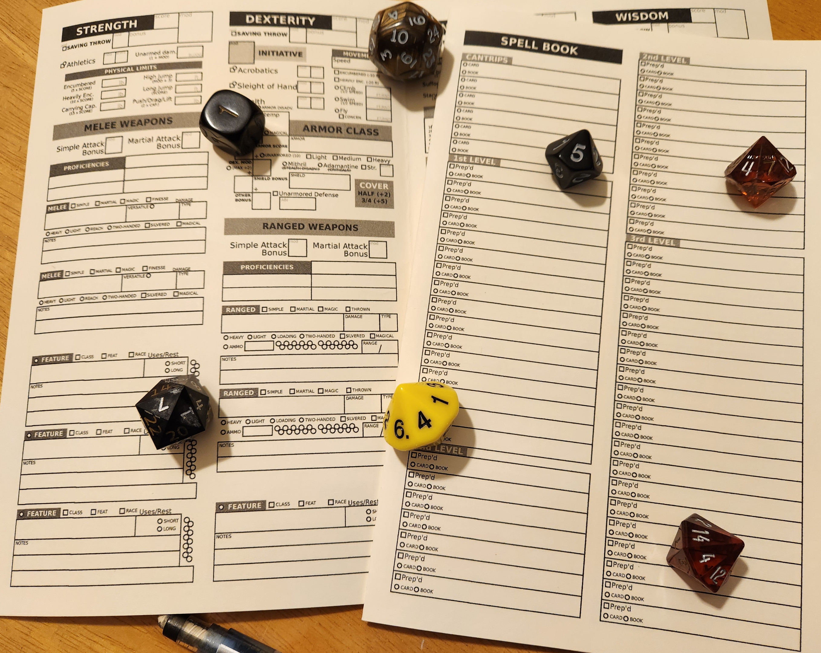 Complete 5e Character Sheet by burns_tabletop