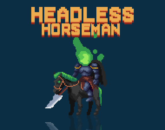 Headless Horseman 2D Pixel Art by Mattz Art