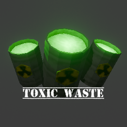 Retro Toxic Waste Barrel PSX (low-poly) by DazeWare