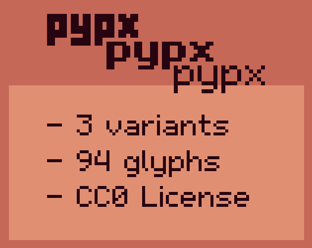 pypx fonts by Pyrious