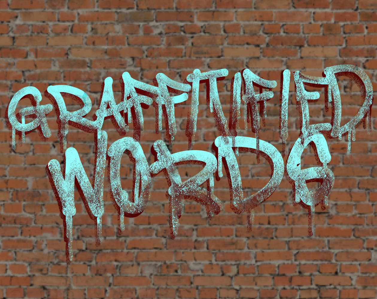 Graffitified Words by James Sonneveld