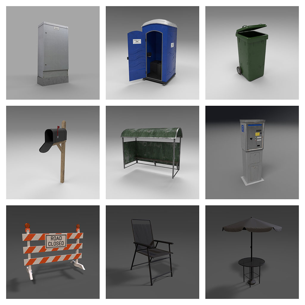 Free CC0 City Environment Pack #2 by 3dmodelscc0